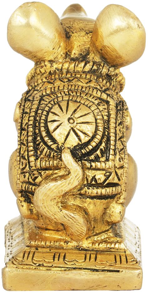 Ganesha S Rat With Modak Small Statue Exotic India Art