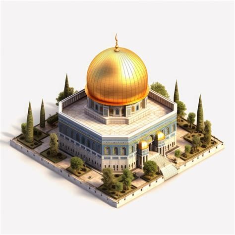 Premium Ai Image Mosque Of Alaqsa Dome Of The Rock In Old Town