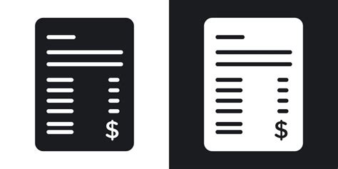 Invoice Icon Set Royalty Free Vector Image Vectorstock