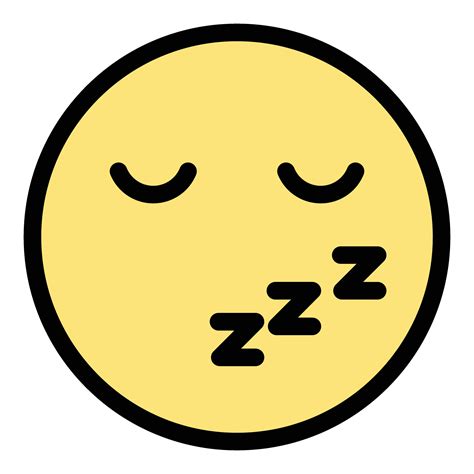 Sleepy Emoji Icon Vector Flat 25506224 Vector Art At Vecteezy