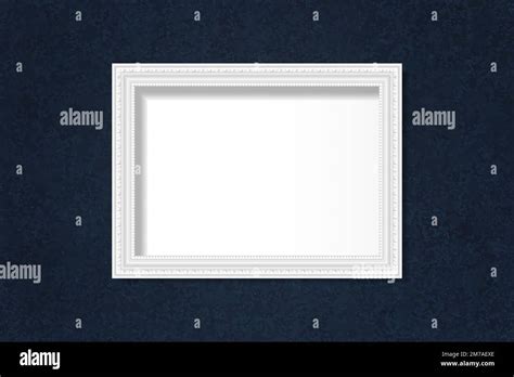 White Frame Mockup On A Wall Vector Stock Vector Image And Art Alamy