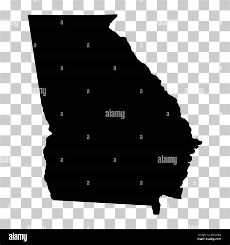 Georgia Map Shape United States Of America Flat Concept Icon Symbol