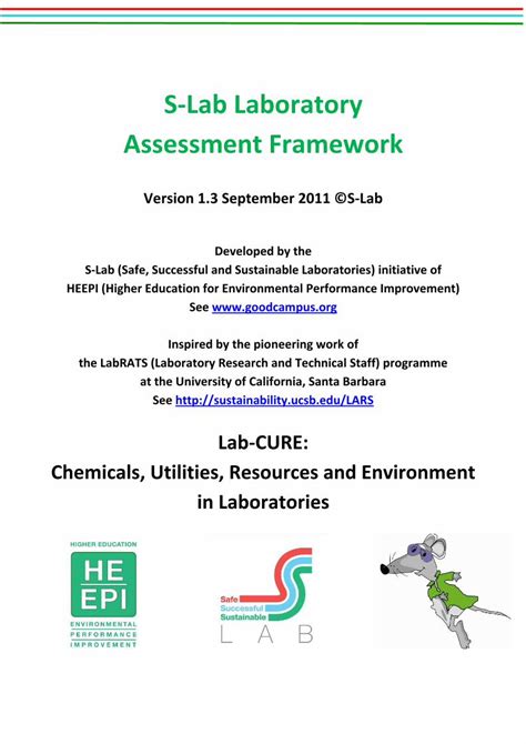 Pdf S Lab Laboratory Assessment Framework Dokumentips