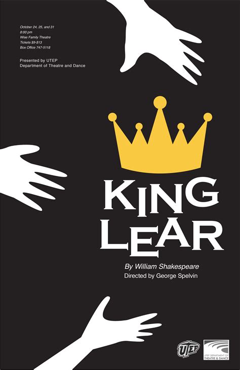 King Lear Poster Theatre Artwork Promotional Material