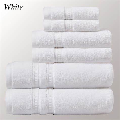 750 Gsm Plume Feather Touch Premium Cotton 6 Pc Bath Towel Set By