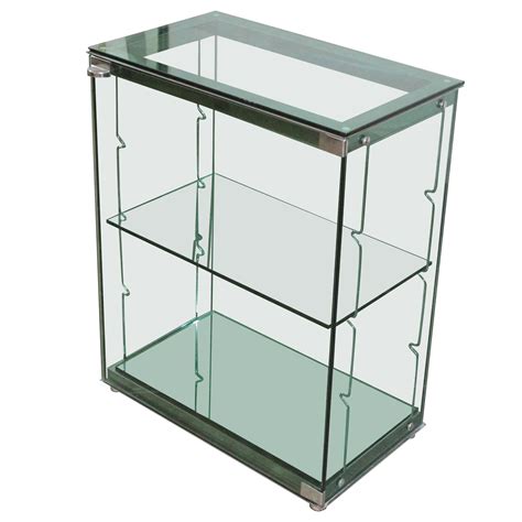 Display Cabinet In Brass And Glass Produced In Italy At 1stdibs
