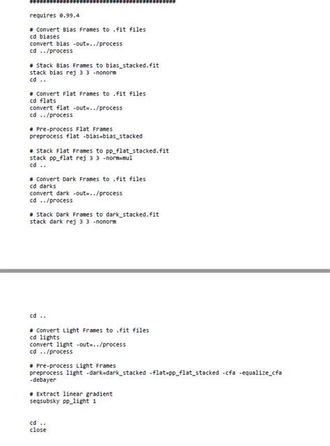 Processing And Stacking Two Separate Sessions In Siril Imaging