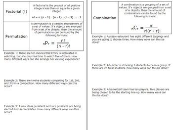 Probability Unit Interactive Notebook Foldables Partner Activities Bundle