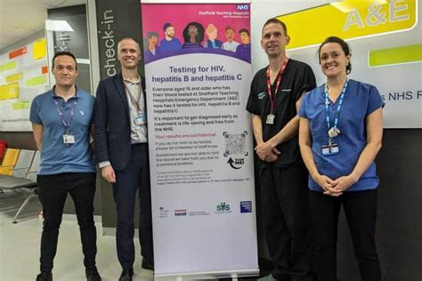 Opt Out Testing For Hiv And Hepatitis Launches At Sheffields Aande Department To Save Lives