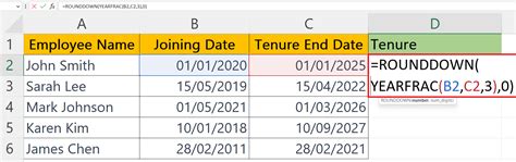 How To Calculate Tenure In Years And Months In Microsoft Excel SpreadCheaters