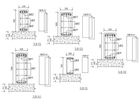 Reinforcement Bars Dwg File