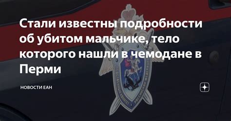 Стали известны подробности об убитом мальчике тело которого нашли в