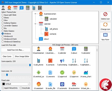 Demo SVGIconImageListDemo VCL SVGIconImageList