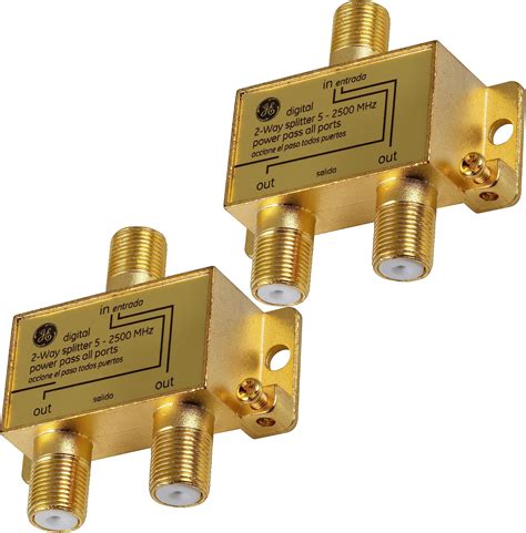 Ge Digital 2 Way Coaxial Cable Splitter 4 Pack 2 5 Ghz 5