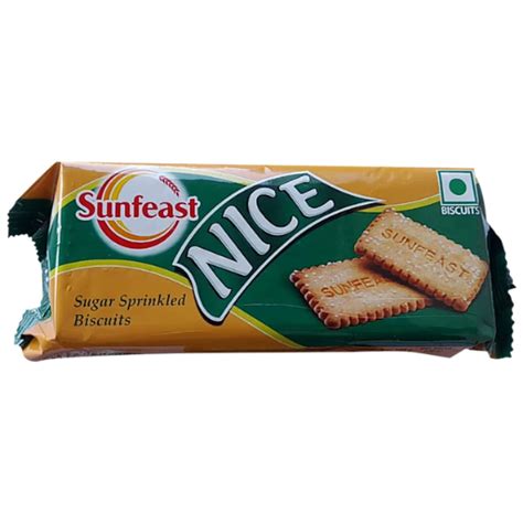 Sunfeast Nice Sugar Showered Biscuits Sweet Crispy And Coconut Kissed