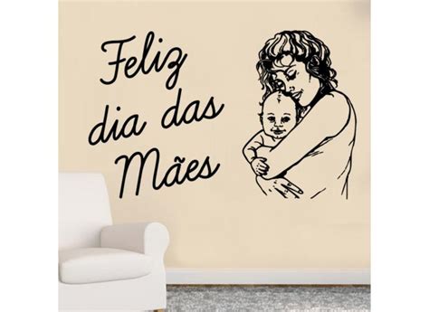 Adesivo De Parede Feliz Dia Das Mães 2 Em Promoção é No Buscapé