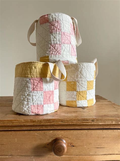 Quilted Easter Baskets Quilted Easter Baskets Fabric Easter Basket
