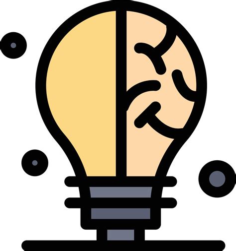Bulb Idea Science Flat Color Icon Vector Icon Banner Template 17999729