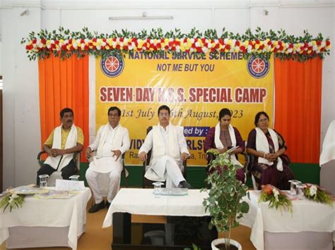 Tripura Cm Saha Inaugurates 7 Day Nss Blood Donation Camp In Agartala