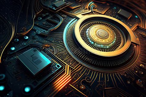 Technology Background Blue Glow Light Abstract Digital Graphic Design
