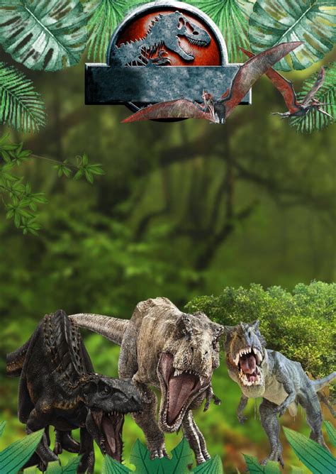 Convite Dinossauros Para Editar En 2022 Fiesta De Parque Jurásico