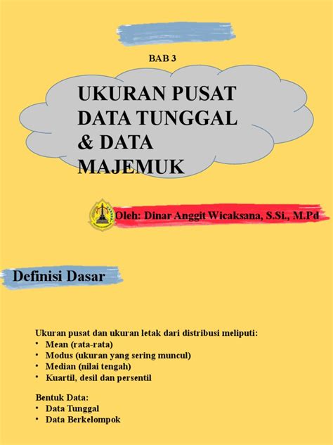 Analisis Statistik Dasar Data Tunggal Dan Majemuk Pdf