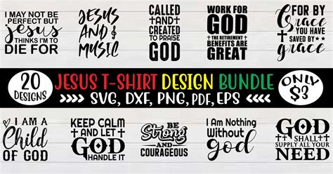 Jesus T Shirt Design Bundle Bundle · Creative Fabrica