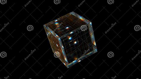 Technology Cube With Grid Stock Illustration Illustration Of Block