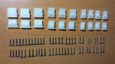 mix pack de 10 conectores molex de 4 3 y 2 vías meses sin interés