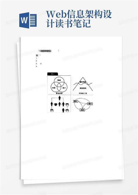 web信息架构设计 读书笔记 word模板下载 编号qjzezdzy 熊猫办公