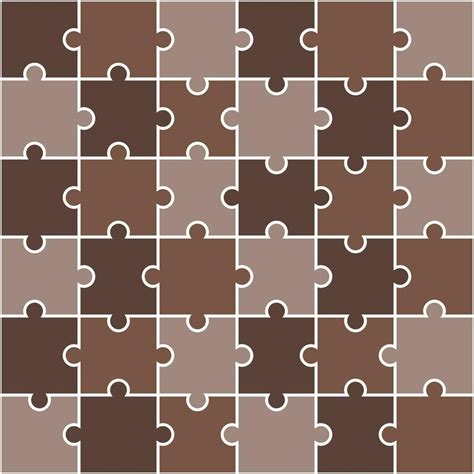 Brown Jigsaw Pattern Jigsaw Line Pattern Jigsaw Seamless Pattern Decorative Elements