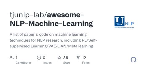 Branches · Tjunlp Labawesome Nlp Machine Learning · Github