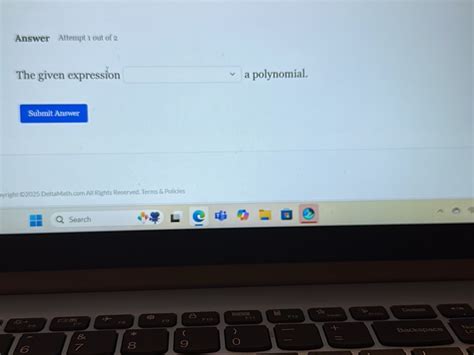 The Given Expression A Polynomial Studyx