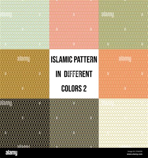 Abstract Arabic Geometric Vector Seamless Patterns Arab Architecture