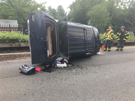 Driver Hospitalized In Rollover Crash In Fairfield Fairfield Ct Patch