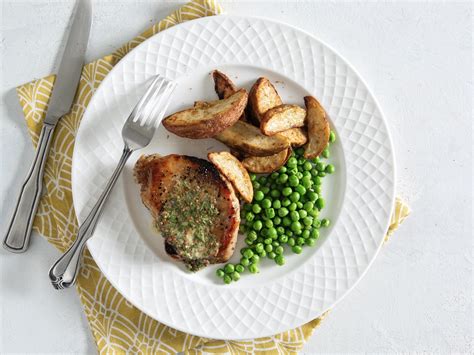 Pork Chops With Herb Mustard Butter