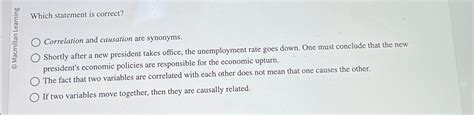 solved ∞e ﻿which statement is correctcorrelation and