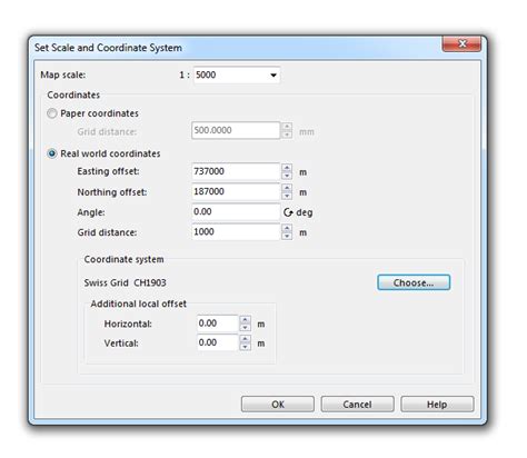 file setscaleand coordinatesystem png ocad wiki english