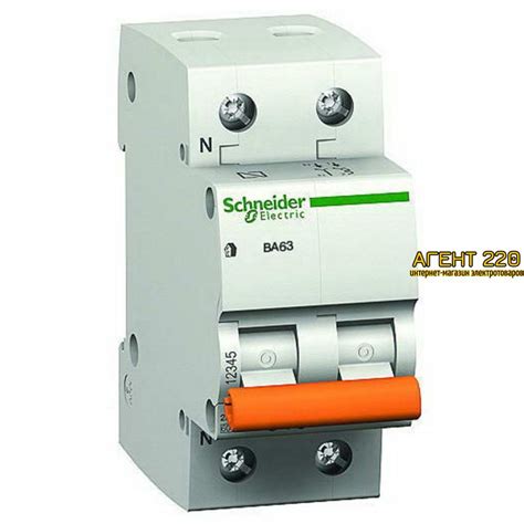 Купить Автомат ВА63 1P+Н 63A C Schneider electric Модульные автоматы ...