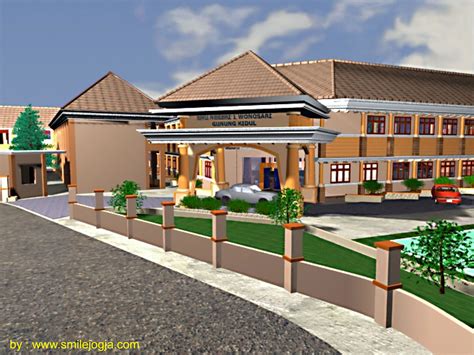 Gambar Desain Bangunan Sekolah Boarding School Lengkap Gambar Desain