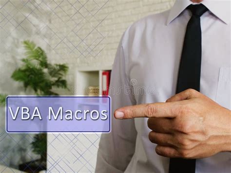 Financial Concept About Vba Macros Visual Basic For Applications With