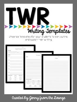 Writing Templates Inspired By The Writing Revolution By Jenny From The Lounge