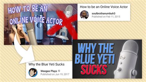 Clickbait Thievery And You A Response To Why The Blue Yeti Sucks