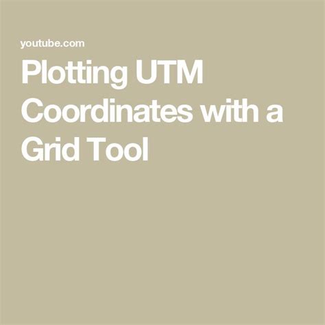 plotting utm coordinates with a grid tool grid tool grid coordinates