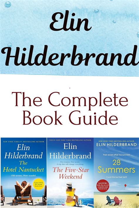Elin Hilderbrand Books In Order Complete Guide