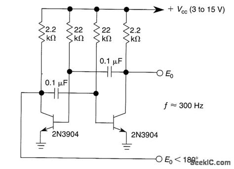 ASTABLE MULTIVIBRATOR OR FREE RUNNING SQUARE WAVE OSCILLATOR Control Circuit Circuit Diagram