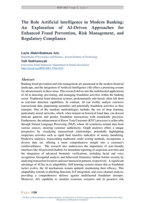 PDF The Role Artificial Intelligence In Modern Banking An