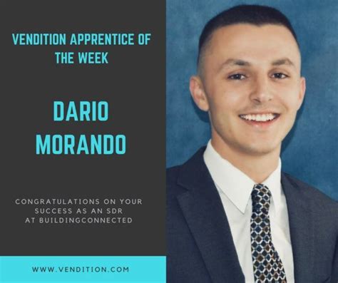 Apprentice Of The Week Dario Morando Vendition