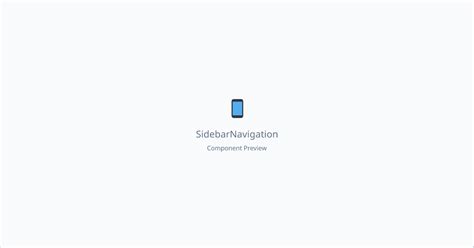 Sidebar Navigation Free React Mui Component