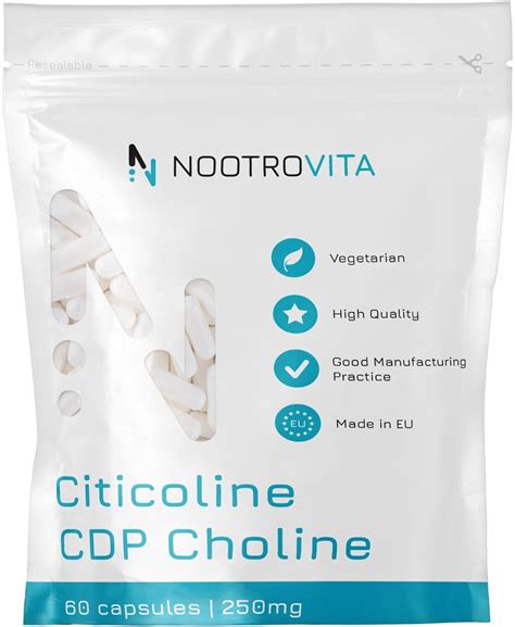 Citicolin Cdp Cholin 60 Capsules Boost Memory Concentration